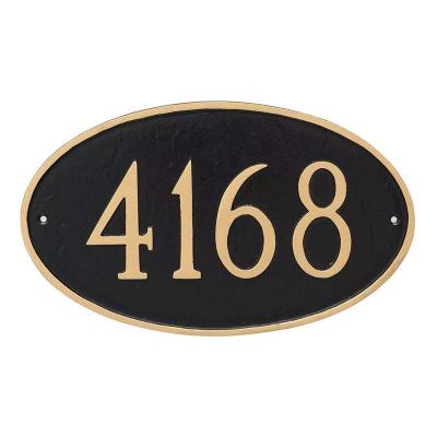 China Customizable Fade Resistant Metal Plaque Sign for Hotel Apartment Doorplate Display 2 Year Warranty for sale