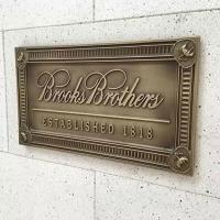 China Custom Brass Plaque Sign UV Protected Outdoor Signage for Corporate Gift 2mm Thick for sale