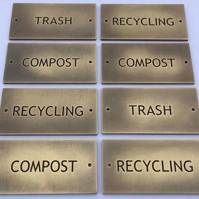 China Custom Metal Room Sign Plaque Stainless Steel Aluminum Brass Tactile Office Building Accessibility 2 Year Warranty for sale