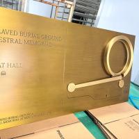 China Custom Rust Proof Brass Aluminum Memorial Plaque Sign for Garden Park 3D Engraved for sale