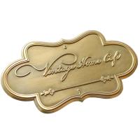 China Custom Cast Metal Address Plaque Raised Letter House Number Sign Antique Weatherproof Finish 8x12 Inch for sale
