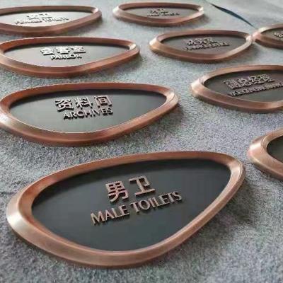 China Customizable Solid Metal Letter Plaque Sign for Company Function Room Identification 2 Year Warranty for sale