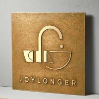 China Custom Brass Aluminum Metal Plaque Sign Retail Store Rust Resistant Any Size Shape for sale