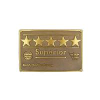 China Custom Brass Aluminum Metal Plaque Sign Retail Store Rust Resistant Any Size Shape for sale