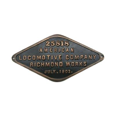 China Custom Brass Metal Plaque Sign Rust-Proof Weather-Resistant for Art Deco Hotel Room Number Plate for sale