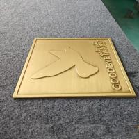 China Custom Solid Brass Aluminium Door Number Sign 10mm Thick UV Printing Multi-Purpose Building Plaque for sale