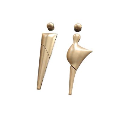 China Custom 3D Metal Restroom Signage Stainless Steel Brass WC Toilet Plaque for Public Bathroom for sale