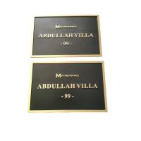 China Custom Brass Aluminum Metal Plaque Signage for Indoor Outdoor Wall Wayfinding with UV Printing for sale