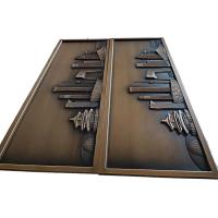 China Custom Brass Aluminum Metal Plaque UV Printing Engraving for Advertising Park Buildings Holiday Decoration for sale