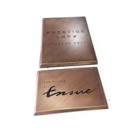 China Custom Brass Aluminum Antique Bronze Metal Plaque with UV Printing and Engraving for Decoration for sale