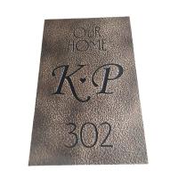 China Custom Engraved Antique Brass Aluminum Metal Plaque for Wall Decoration 2 Year Warranty for sale