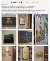 China Custom Engraved Antique Brass Aluminum Metal Plaque for Wall Decoration 2 Year Warranty for sale