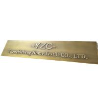 China Custom Antique Brass Aluminum Metal Plaque with UV Printing Engraving for Logo for sale