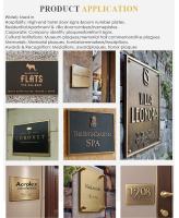 China Custom Brass Aluminum Metal Plaque UV Printing Engraving Personalized Retro Design 3D Relief for sale