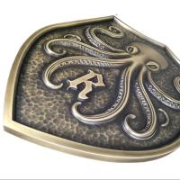 China Custom Brass Aluminum 3D Relief Metal Plaque with CNC Engraving for Hotel Signage for sale