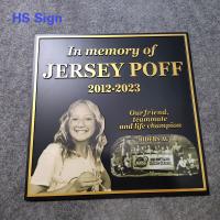 China Custom Bronze Memorial Plaque Grave Commemorative Metal Crafts 8x10 Inch Ready to Ship for sale