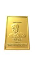 China Custom 3D Relief Commemorative Metal Plaque Brass Aluminum Engraved 2mm Thick for sale