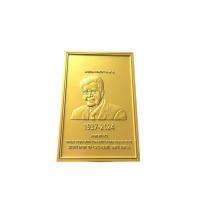 China Personalized Customized Brass Aluminium Commemorative Plaque Custom Design 3D Modeling Relief Engraving UV Printing 4 Color for sale