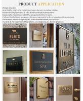 China Custom 3D Relief Metal Plaque Sign Brass Aluminum Outdoor UV Printing Personalized for sale