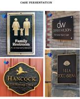 China Hongsen Custom Retro Metal House Number for Hotel Apartment Door Indoor Outdoor Decoration 6000K LED for sale