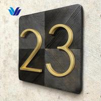 China Wholesale LED Stainless Steel Bronze House Number 6000K 30000Hrs Indoor Outdoor for sale