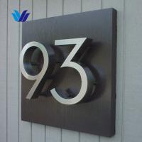 China Wholesale LED Stainless Steel Bronze House Number 6000K 30000Hrs Indoor Outdoor for sale