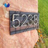 China Wholesale LED Stainless Steel Bronze House Number 6000K 30000Hrs Indoor Outdoor for sale