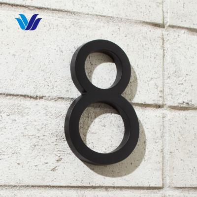 China Custom Stainless Steel LED House Number Sign 6000K 30W for Outdoor Hotel Mall Decoration for sale