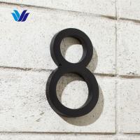 China Custom Stainless Steel LED House Number Sign 6000K 30W for Outdoor Hotel Mall Decoration for sale