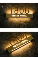 China Custom 3D Stainless Steel LED Backlit House Number Sign 6000K for Hotel Door Room for sale