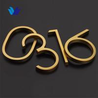 China HONGSEN Custom Metal House Numbers 6572 with LED Light Strip 6000K for Indoor Outdoor Wall for sale