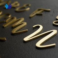 China HONGSEN Custom Metal House Numbers 6572 with LED Light Strip 6000K for Indoor Outdoor Wall for sale