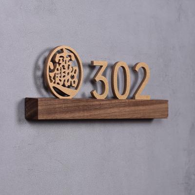 China Custom Stainless Steel 3D LED Hotel Number Sign 110V AC IP65 Waterproof House Number for sale