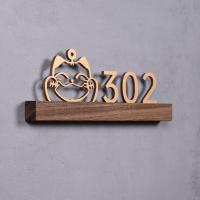 China Custom Stainless Steel 3D LED Hotel Number Sign 110V AC IP65 Waterproof House Number for sale