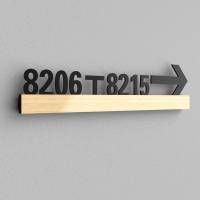 China Custom Stainless Steel 3D LED Hotel Number Sign 110V AC IP65 Waterproof House Number for sale
