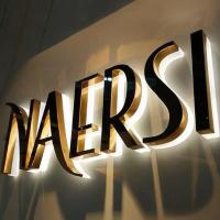 China Custom Stainless Steel Outdoor LED Backlit Business Sign IP54 120V 3-Year Warranty for sale
