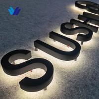 China HS Custom LED Acrylic Mini Letter Sign 12V DC Wall Mounted Light Up Sign 6000K for sale