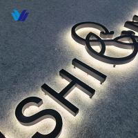 China HS Custom LED Acrylic Mini Letter Sign 12V DC Wall Mounted Light Up Sign 6000K for sale