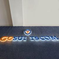 China Customized Outdoor 3D Backlit LED Letter Sign Stainless Steel 12V 30000H Business Logo for sale