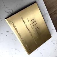 China Customizable  high-end solid brass signage and plaques featuring engraved brand logos and lettering for businesses and offices. for sale