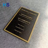 China Custom-made commercial signage for offices and brands  featuring raised carved lettering and logos  premium luxury design with a vintage brass or bronze finish for sale