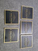 China Custom Brass Signage and Wayfinding Plaques Premium Vintage Style for Hotels for sale