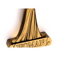 China Custom restroom signs for men and women, carved from 15mm solid aluminum plate using 3D relief craftsmanship. for sale