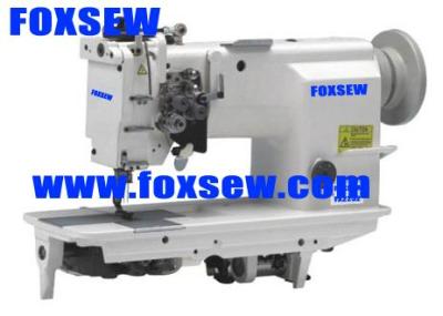 China High Speed Double Needle Feed Sewing Machine Split Needle Bar FX2252 5500rpm for sale