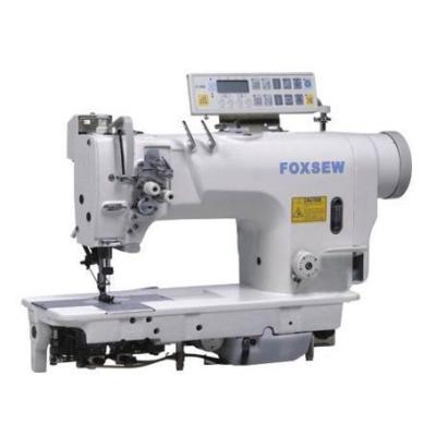 China Computer Controlled Direct Drive Fixed Needle Bar Double Needle Lockstitch Sewing Machine 110V for sale