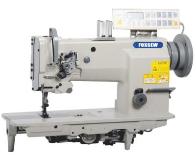 China Single Needle Compound Feed Heavy Duty Lockstitch Sewing Machine 110V with Automatic Thread Trimmer for sale