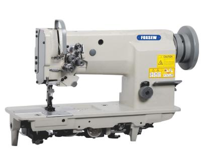 China Double Needle Compound Feed Heavy Duty Lockstitch Sewing Machine for sale