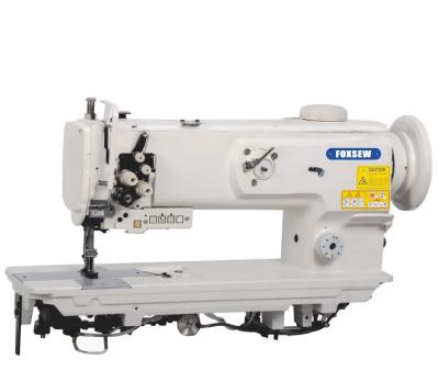 China Double Needle Compound Feed Walking Foot Heavy Duty Lockstitch Sewing Machine for sale