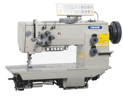 China Double Needle Compound Feed Heavy Duty Sewing Machine 110V with Automatic Thread Trimmer for sale
