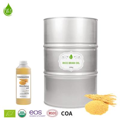 China MSDS COA 25kg Organic Carrier Oils Rice Bran Oil Reduce Swelling for sale